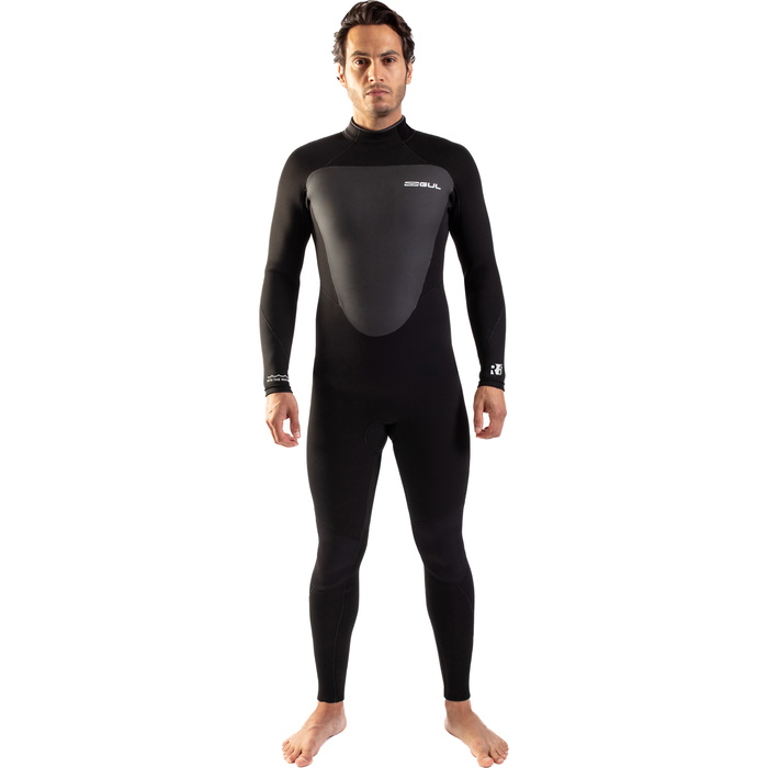 2026 Gul Mens Response 4/3mm GBS Back Zip Wetsuit RE1246-C1 - Black ...